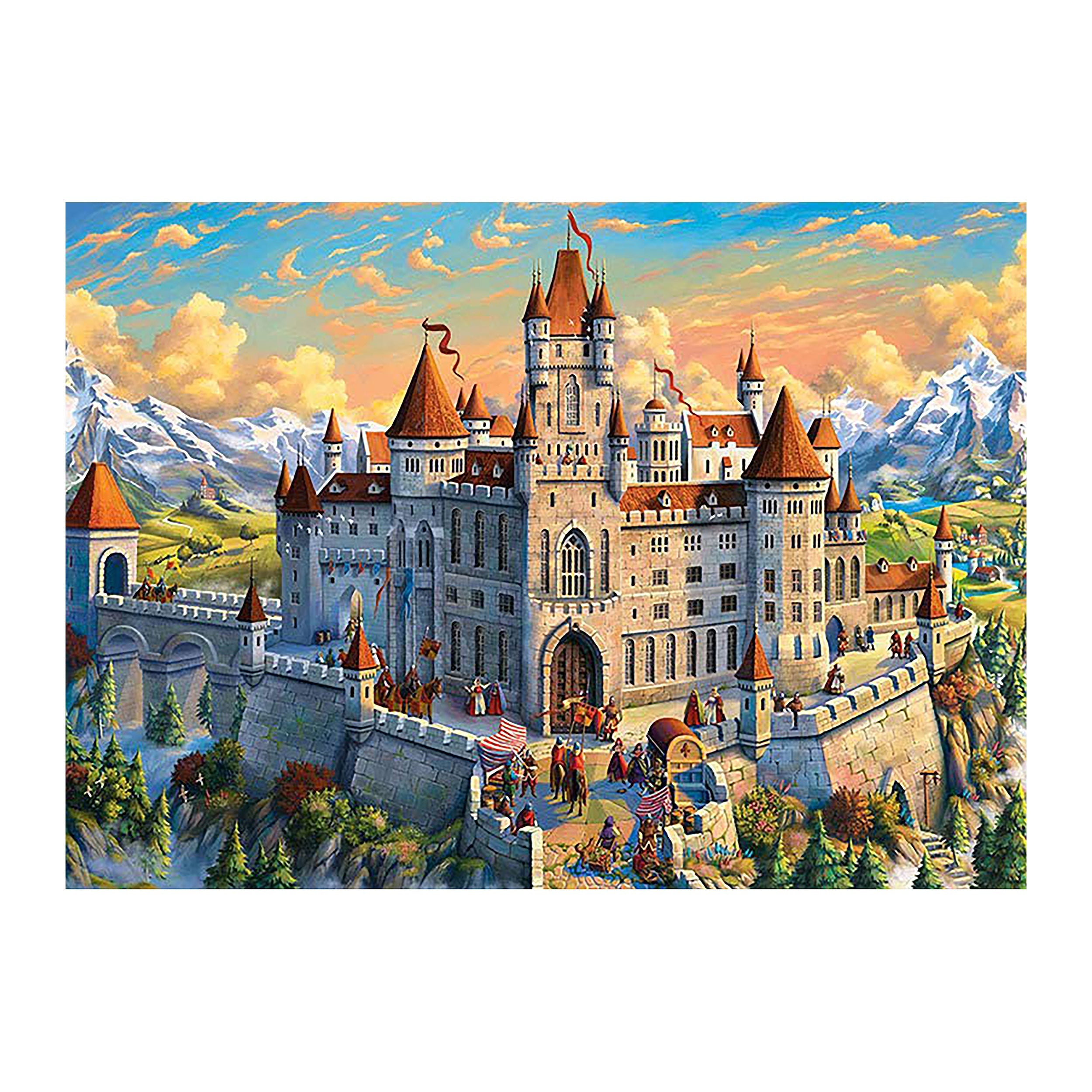 Puzzle in Tin 1000-Piece Old Castle - Stunning Castle Scene – Rivers ...
