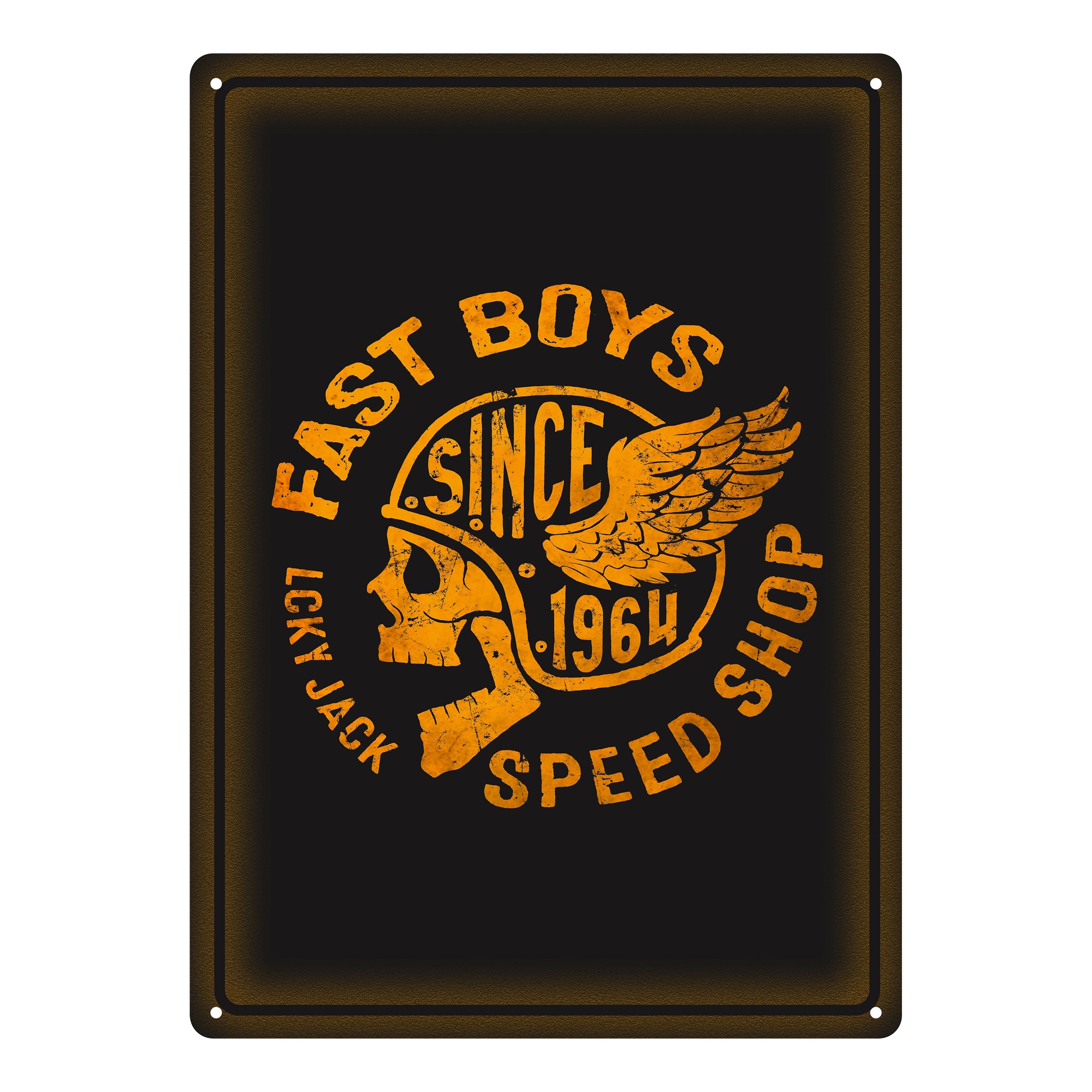 Tin Sign 12in x 17in - Fast Boys Speed Shop Metal Decor – Rivers Edge ...
