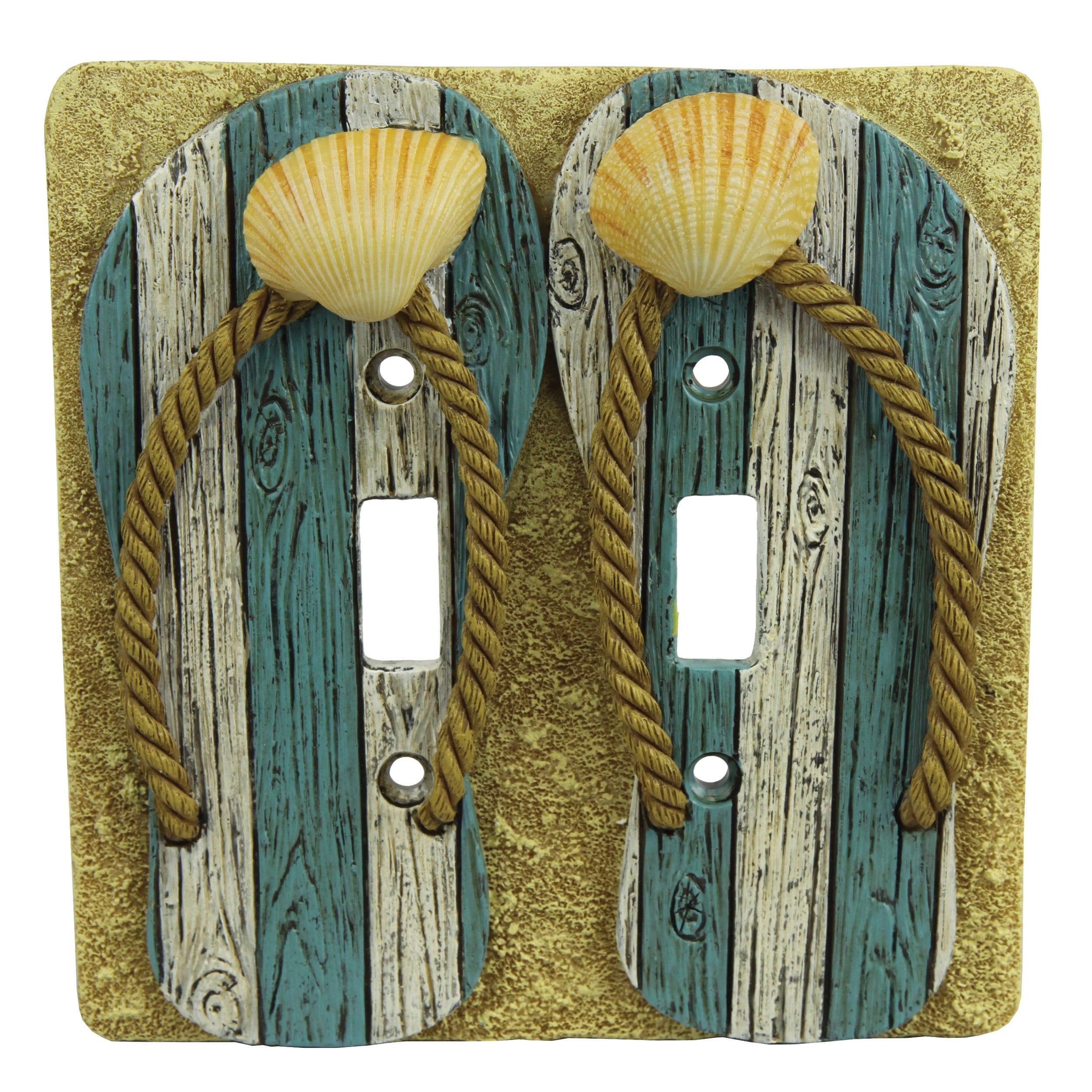 Electrical Cover Plate Double Switch | Beach-Themed Decor – Rivers Edge ...
