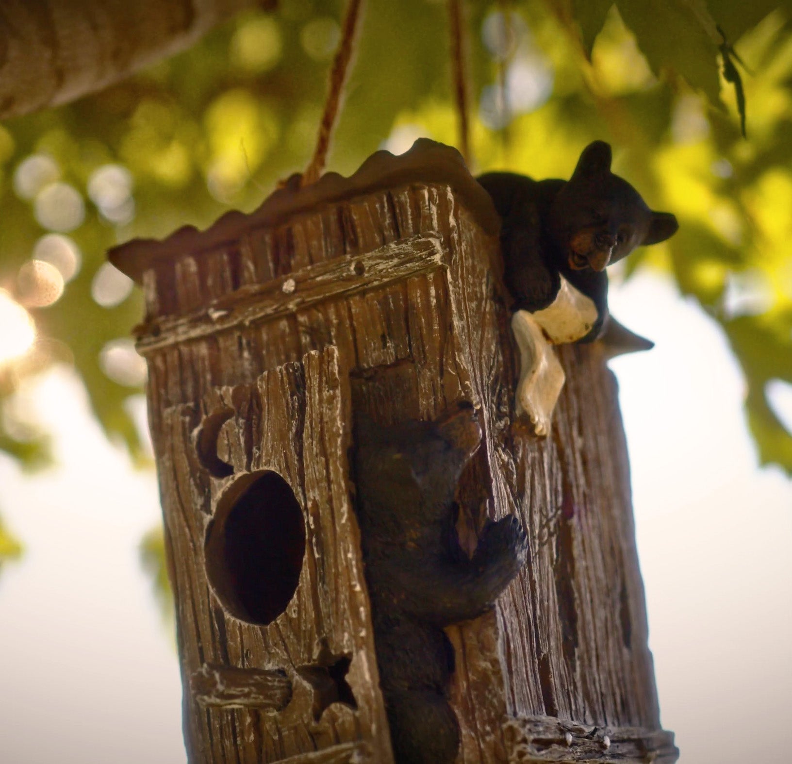Birdhouse-Bears: Unique Outhouse Bird Feeder for Your Garden – Rivers ...